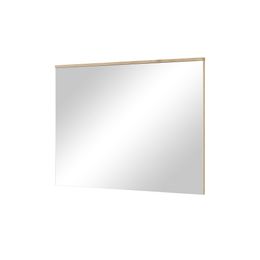 Wohnwert Spiegel Valeo - holzfarben - Glas , Aluminium, Holzwerkstoff - 82 cm - 60 cm - 2,5 cm - Möbel Kraft