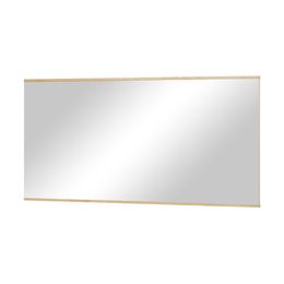 Möbel Kraft Spiegel - holzfarben - Glas , Aluminium, Holz - 123 cm - 61 cm - 2,5 cm - Möbel Kraft