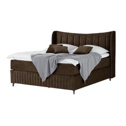 Kings and Queens Boxspringbett Uldur - braun - Materialmix - 194 cm - 122 cm - Möbel Kraft