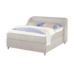 Jette Home Boxspringbett Jette Embrace - beige - Materialmix - 198 cm - 126,5 cm - Möbel Kraft