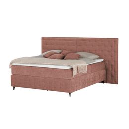 Kings and Queens Boxspringbett Fjell - rot - Materialmix - 260 cm - 130 cm - Möbel Kraft