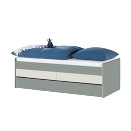 Möbel Kraft Duobett mit Stauraum Grow Up - grau - Materialmix - 127 cm - 66 cm - Möbel Kraft