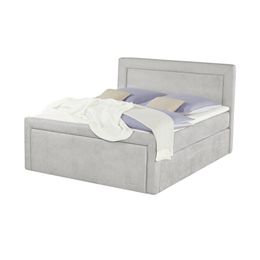 Jette Home Boxspringbett Jette Frame - grau - Materialmix - 184 cm - 129 cm - Möbel Kraft