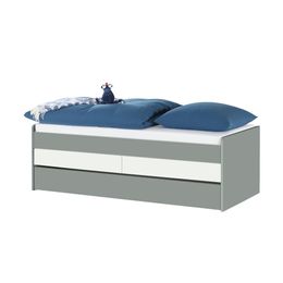 Möbel Kraft Duobett mit Stauraum Grow Up - grau - Materialmix - 127 cm - 66 cm - Möbel Kraft