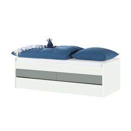 Möbel Kraft Duobett mit Stauraum Grow Up - weiß - Materialmix - 97 cm - 66 cm - Möbel Kraft