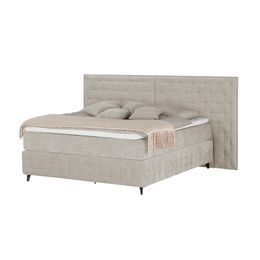 Kings and Queens Boxspringbett Fjell - beige - Materialmix - 240 cm - 130 cm - Möbel Kraft