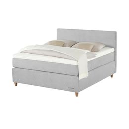 Jette Home Boxspringbett Jette Flex - grau - Materialmix - 145 cm - 120,5 cm - Möbel Kraft