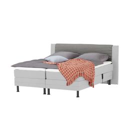 SKAGEN BEDS Motor-Boxspringbett Synda - grau - Materialmix - 160 cm - 107 cm - Möbel Kraft