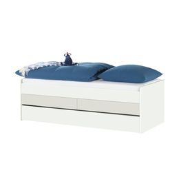 Möbel Kraft Duobett mit Stauraum Grow Up - weiß - Materialmix - 127 cm - 66 cm - Möbel Kraft