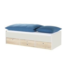 Möbel Kraft Schubkastenbett Grow Up - grau - Materialmix - 127 cm - 54,5 cm - Möbel Kraft