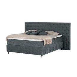 Kings and Queens Boxspringbett Fjell - türkis/petrol - Materialmix - 240 cm - 130 cm - Möbel Kraft