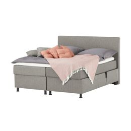 Wohnwert Motor-Boxspringbett Dormian Boro Motor - grau - Materialmix - 200 cm - 122 cm - Möbel Kraft