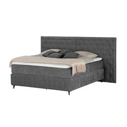 Kings and Queens Boxspringbett Fjell - grau - Materialmix - 240 cm - 130 cm - Möbel Kraft