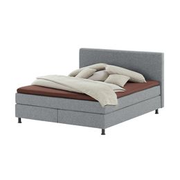 Wohnwert Boxspringbett Dormian Boro - grau - Materialmix - 200 cm - 112 cm - Möbel Kraft