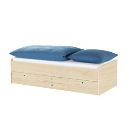 Möbel Kraft Schubkastenbett Grow Up - holzfarben - Materialmix - 127 cm - 54,5 cm - Möbel Kraft