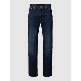 Levi's Tapered Fit Jeans mit 5-Pocket-Design Modell "502 TAPER DARK INDIGO"