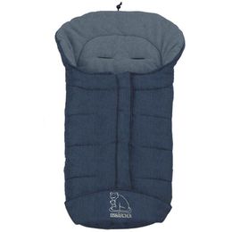 Heitmann Felle Fußsack Eisbärchen - Winterfußsack Copy, mit Fleecefutter, Mumienform möglich, für Kinderwagen, waschbar, blau