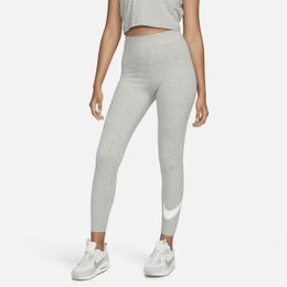 Nike Sportswear Classics Leggings mit hohem Bund und Grafik für Damen - Grau