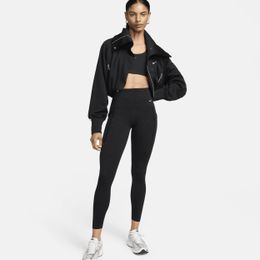 Nike Universa 7/8-Leggings mit Print mit Taschen, mittlerem Halt und hohem Bund für Damen - Schwarz