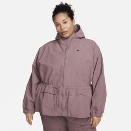 Nike Sportswear Everything Wovens Oversize-Jacke mit Kapuze für Damen (große Größen) - Lila