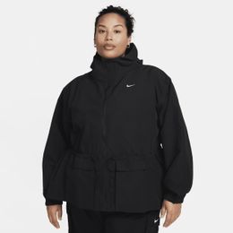 Nike Sportswear Everything Wovens Oversize-Jacke mit Kapuze für Damen (große Größen) - Schwarz