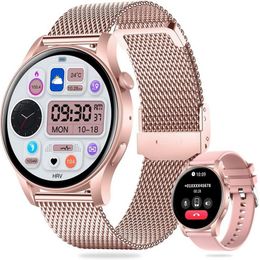 GedFong Damen Herren, HD Voll Touchscreen Smartwatch (Andriod iOS)