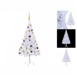vidaXL Künstlicher Weihnachtsbaum Künstlicher Weihnachtsbaum mit LEDs Schmuck 120 cm 230 Zweige