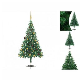 vidaXL Künstlicher Weihnachtsbaum Künstlicher Weihnachtsbaum mit LEDs Schmuck 180 cm 564 Zweige