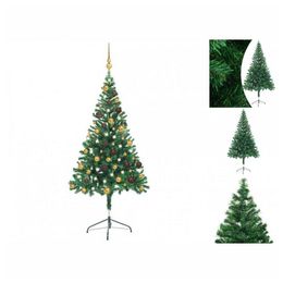 vidaXL Künstlicher Weihnachtsbaum Künstlicher Weihnachtsbaum mit LEDs Schmuck 150 cm 380 Zweige