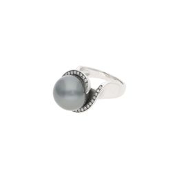 JuwelmaLux Fingerring JuwelmaLux Ring 925/000 Sterling Silber mit synth. Zirkonia und Perlim (kein Set