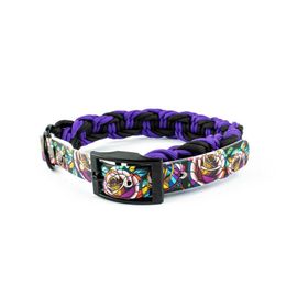 Tierluxe Hunde-Halsband Purple Rose