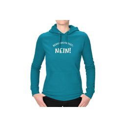 Jimmys Textilfactory Kostüm Hoodie Spruch Bevor Du fragst NEIN! Witz Spaß Humor 12 Farben XS-2XL