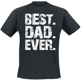 Familie & Freunde Best Dad Ever T-Shirt schwarz in M