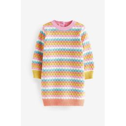next Strickkleid Pulloverkleid in Regenbogenfarben (1-tlg)