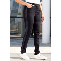 MIAMODA 5-Pocket-Jeans Jeans Slim Fit Glitzersteinchen 5-Pocket