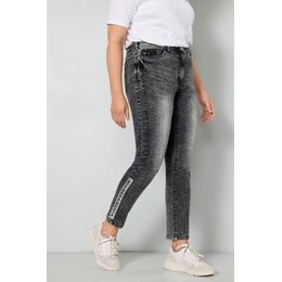MIAMODA Regular-fit-Jeans Jeans Slim Fit Saumprint 5-Pocket