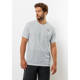 Jack Wolfskin T-Shirt &raquo;VONNAN S/S GRAPHIC T M&laquo; cool-grey XXXL (60) XXXL (60) Funktionales T-Shirt