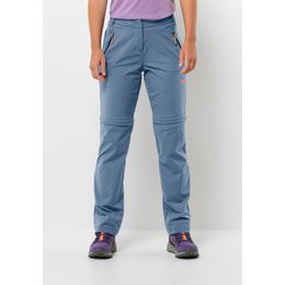 Jack Wolfskin Funktionshose »GLASTAL ZIP OFF PANTS W« elemental-blue 44 - Normalgrößen Normalgrößen 44 Rückentasche, 2 Vordertaschen, Beintasche