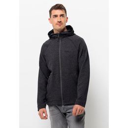 Jack Wolfskin Kapuzenfleecejacke &raquo;FERNWEH HOODED JKT M&laquo; mit Kapuze black S (48) S (48) 2 H&uuml;fttaschen