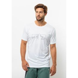 Jack Wolfskin T-Shirt »PEAK GRAPHIC T M« stark-white M (50) M (50) Weich und komfortabel