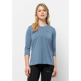 Jack Wolfskin Damen Funktionsshirt &raquo;CROSSTRAIL 3/4 T W&laquo; blau XS (34)