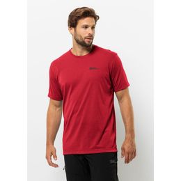 Jack Wolfskin T-Shirt »VONNAN S/S T M« red-glow XL (54/56) XL (54/56) Geruchshemmend
