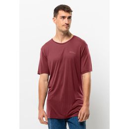 Jack Wolfskin T-Shirt »MOLA T M« deep-ruby XL (54/56) XL (54/56) Weiches Single-Jersey-Gewebe