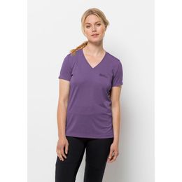 Jack Wolfskin V-Shirt »CROSSTRAIL T WOMEN« ultraviolet XXL (48) XXL (48) Seidig-kühle Oberfläche