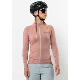 Jack Wolfskin Fahrradjacke »GRAVEX FZ L/S W« rose-dawn M (38/40) 3 Rückentaschen