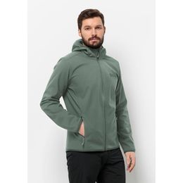 Jack Wolfskin Softshelljacke &raquo;BORNBERG HOODY M&laquo; mit Kapuze hedge-green M (50) M (50) Robuste Softshell-Wanderjacke