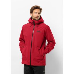 Jack Wolfskin Funktionsjacke &raquo;HIGHEST PEAK 3L JKT M&laquo; mit Kapuze red-glow XL (54/56) XL (54/56) 2 H&uuml;fttaschen