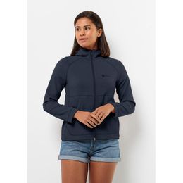 Jack Wolfskin Kapuzenfleecejacke »FERNWEH HOODED JKT W« mit Kapuze night-blue M (38/40) M (38/40) 2 Hüfttaschen