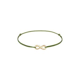 Elli Armband »Infinity Unendlichkeit Trend 925 Silber« Gold 16 cm Verstellbares Symbol Armband, 925 Sterling Silber