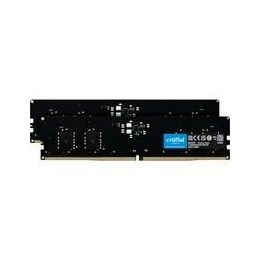 CRUCIAL DIMM 16 GB DDR5-5600 (2x 8 GB) Dual-Kit, Arbeitsspeicher schwarz, CT2K8G56C46U5, INTEL XMP, AMD EXPO Kapazität: 16 GB (2x 8 GB) Timings: CL46 45-45 Standard: DDR5-5600 (PC5-44800) Profil: INTEL XMP (Version 3.0), AMD EXPO